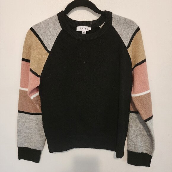 THML | Sweaters | Thml Colorblock Sleeve Sweater Size S New With Tags ...